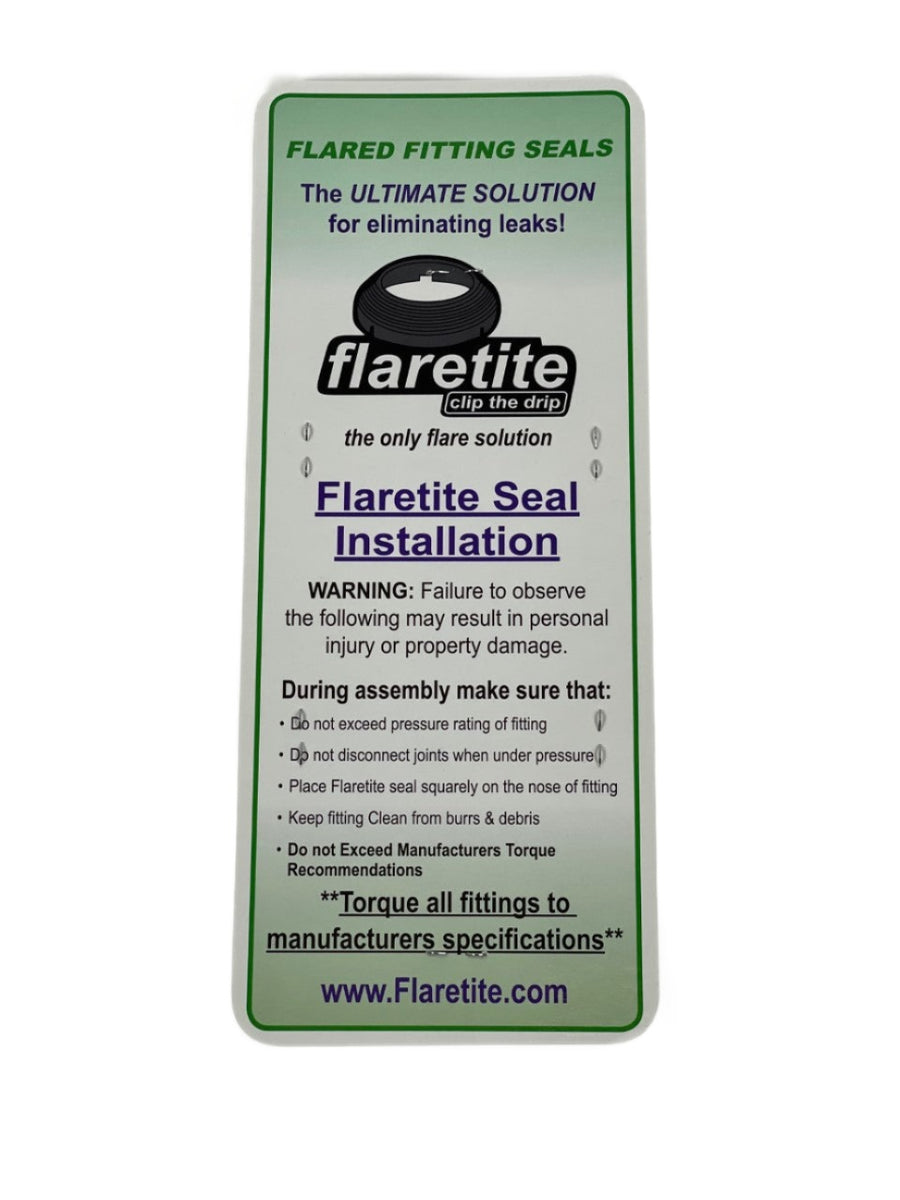 1" (-16) Blister Pack of 5 seals, 37° JIC 316 Stainless Steel Loctite ...