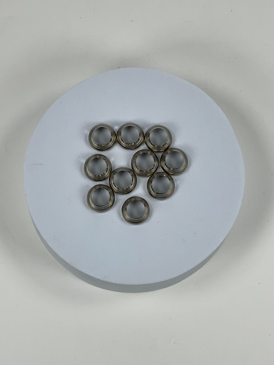 3/8" (-06), Clam Shell of 10 seals, 37° JIC 304 Stainless Steel Plain ...