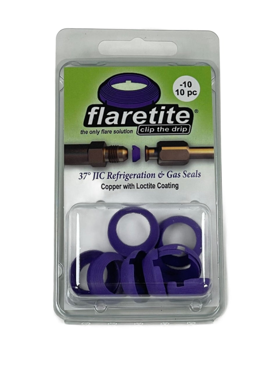 5/8" (-10), Clam Shell of 10 seals, 37° JIC Copper Loctite® Coated ...