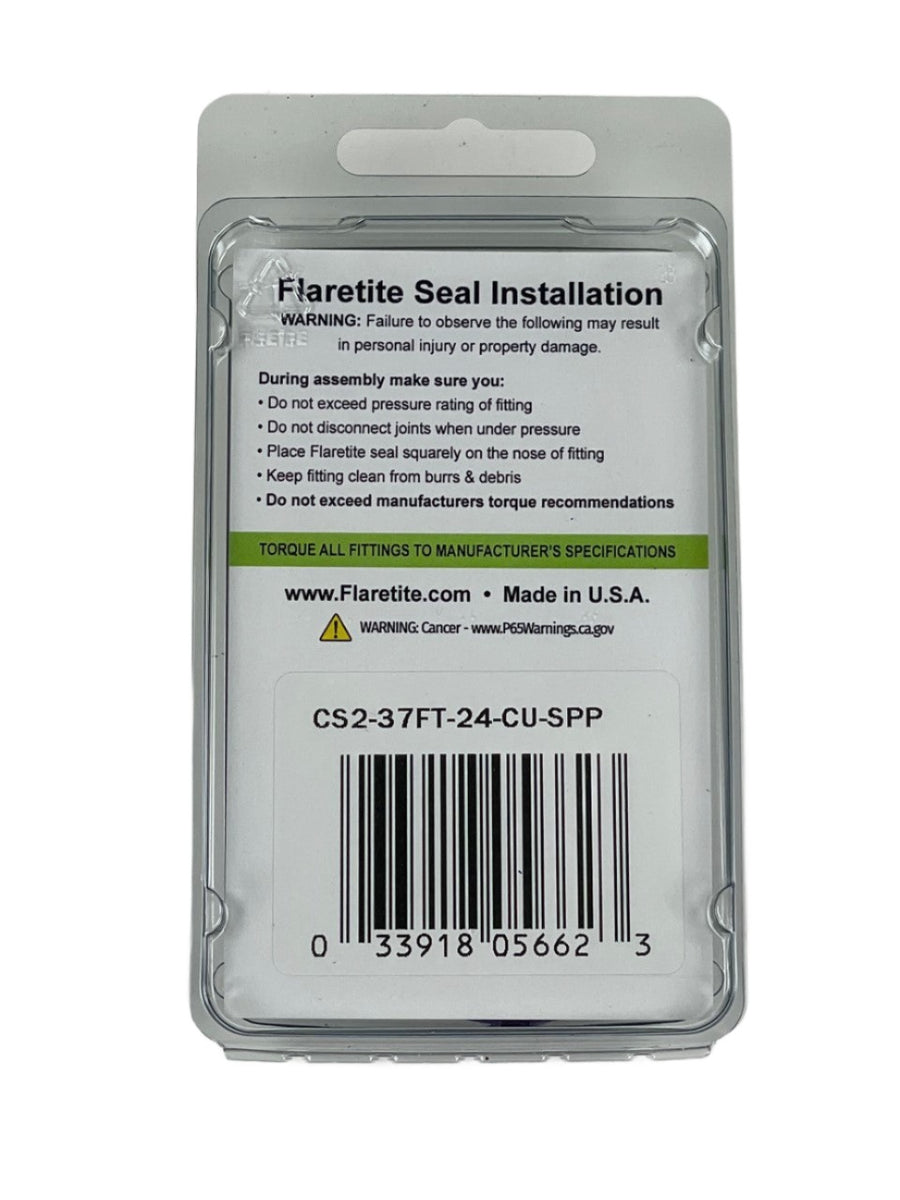 1-1/2" (-24), Clam Shell of 2 seals, 37° JIC Copper Loctite® Coated ...