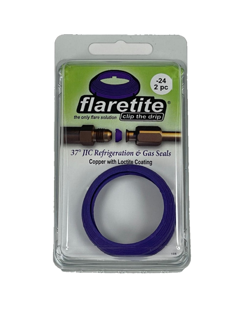 1-1/2" (-24), Clam Shell of 2 seals, 37° JIC Copper Loctite® Coated ...