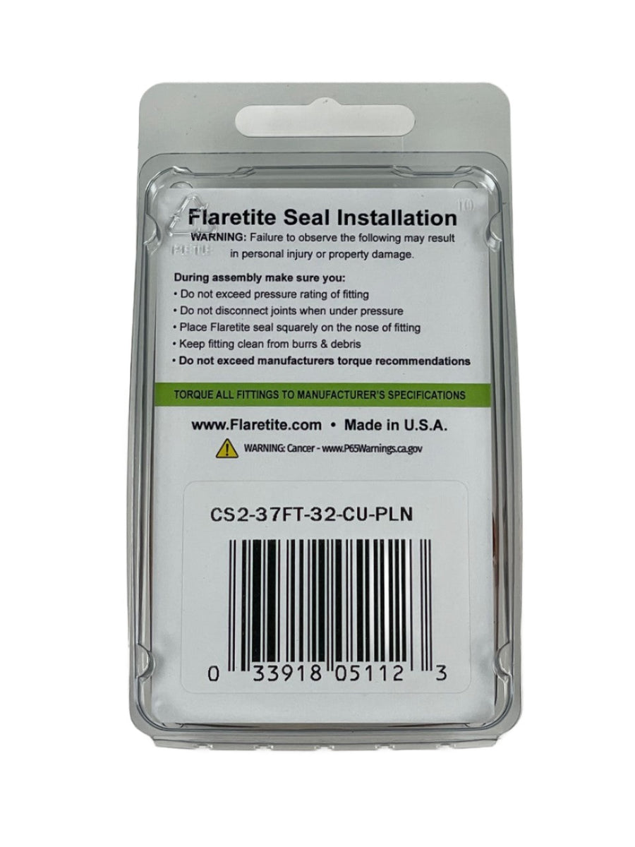 2" (-32), Clam Shell of 2 seals, 37° JIC Copper Plain (Without Loctite ...