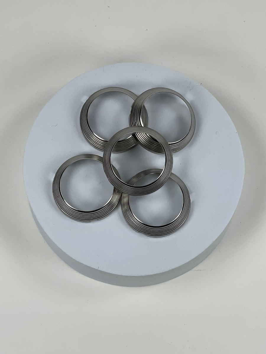 1" (-16), Clam Shell of 5 seals, 37° JIC 304 Stainless Steel Plain (Wi ...