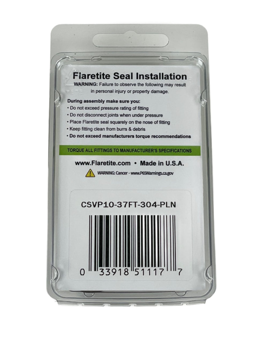 Clam Shell Variety Kit, 10 Seals, 37° JIC 304 Stainless Steel Plain (W ...