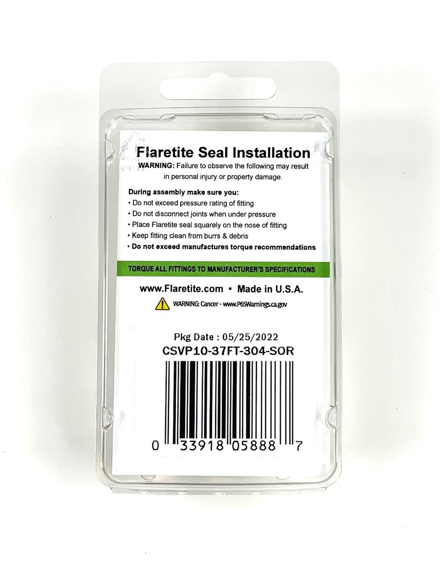 Clam Shell Variety Kit, 10 Seals, 37° JIC 304 Stainless Steel Loctite ...