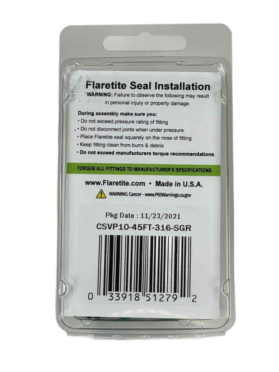 Clam Shell Variety Kit, 10 Seals, 45° SAE 316 Stainless Steel Loctite ...